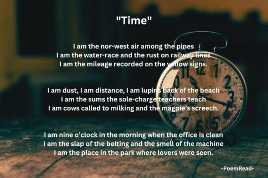 “Time” by Allen Curnow: A Complete Analysis - PoemRead