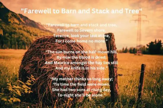 Farewell to Barn and Stack and Tree: An Analysis - PoemRead