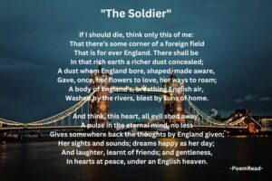“The Soldier” by Rupert Brooke: An Analysis - PoemRead