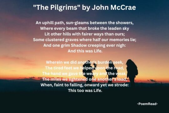 The Pilgrims by John McCrae: A Complete Analysis - PoemRead